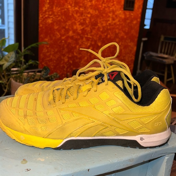 Reebok | Shoes | Mens Yellow Reebok Crossfit Nano Sneakers | Poshmark